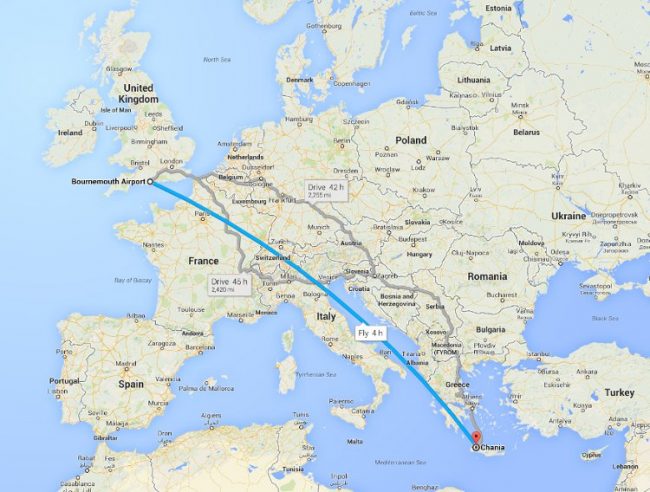 Ryanair Bournemouth Flights Add to Crete Splendor