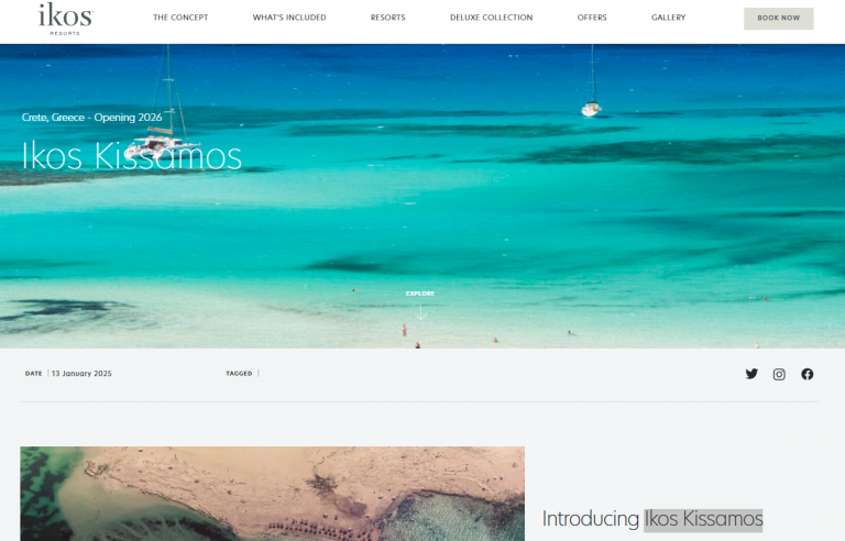 Ikos Kissamos Opening in 2026 Confirmed