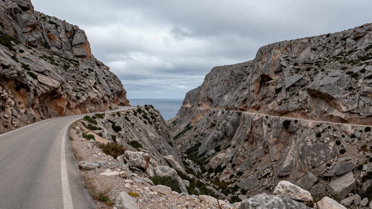 Crete's Cliff Roads Are Not Forgiving